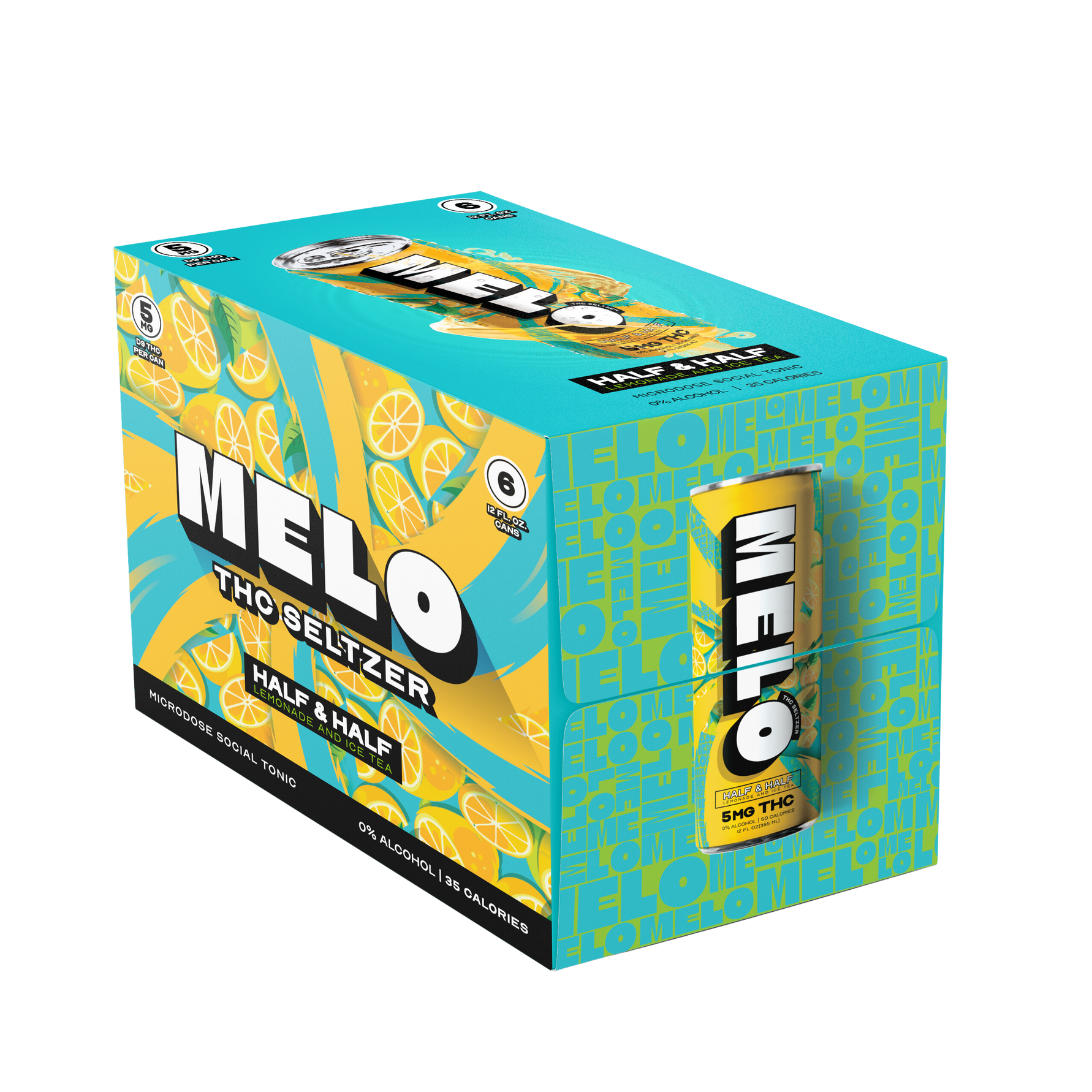 Half & Half THC Seltzer | Refreshing Lemonade Iced Tea Drink – 5mg THC ...