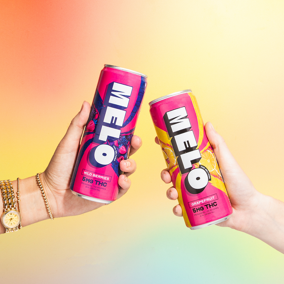Wild Berries THC Seltzer | Premium Weed Drink - 5mg THC Melo Seltzer